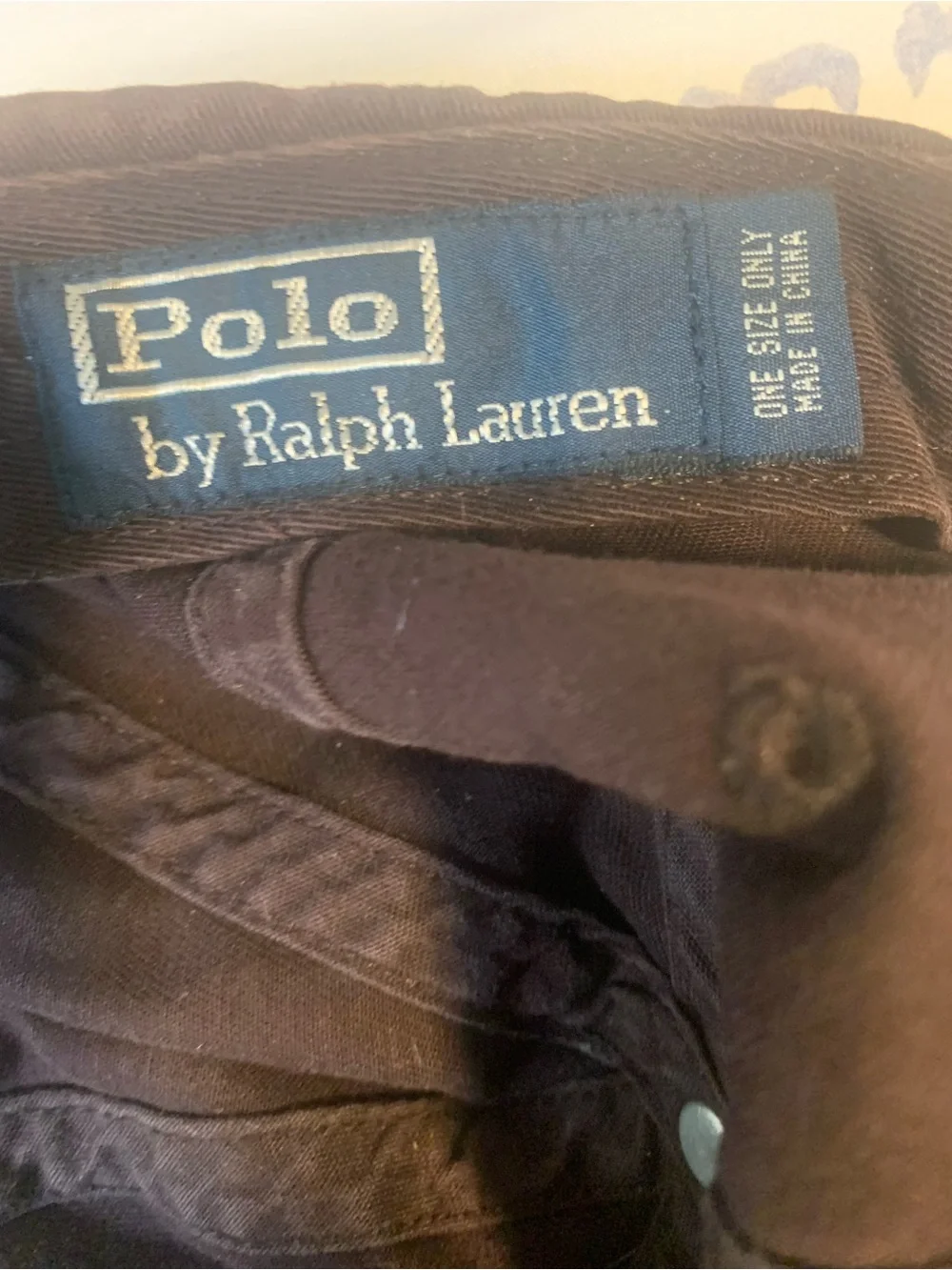 Ralph Lauren | Accessories | Ralph Lauren Brown Polo Cap With Gold Logo ...